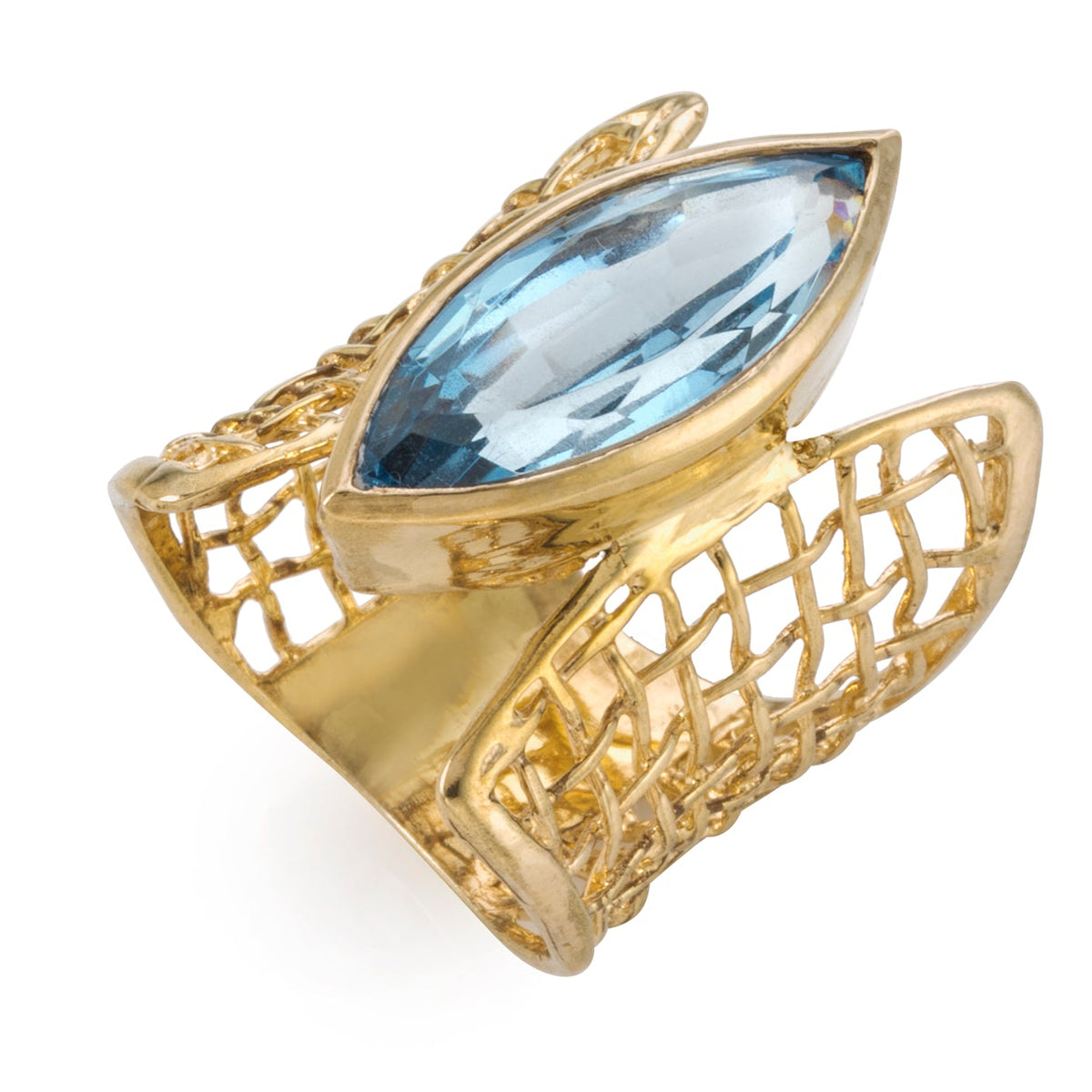 Blue eye Woven gold Corset | Yaarit and Kristin – Ya'arit