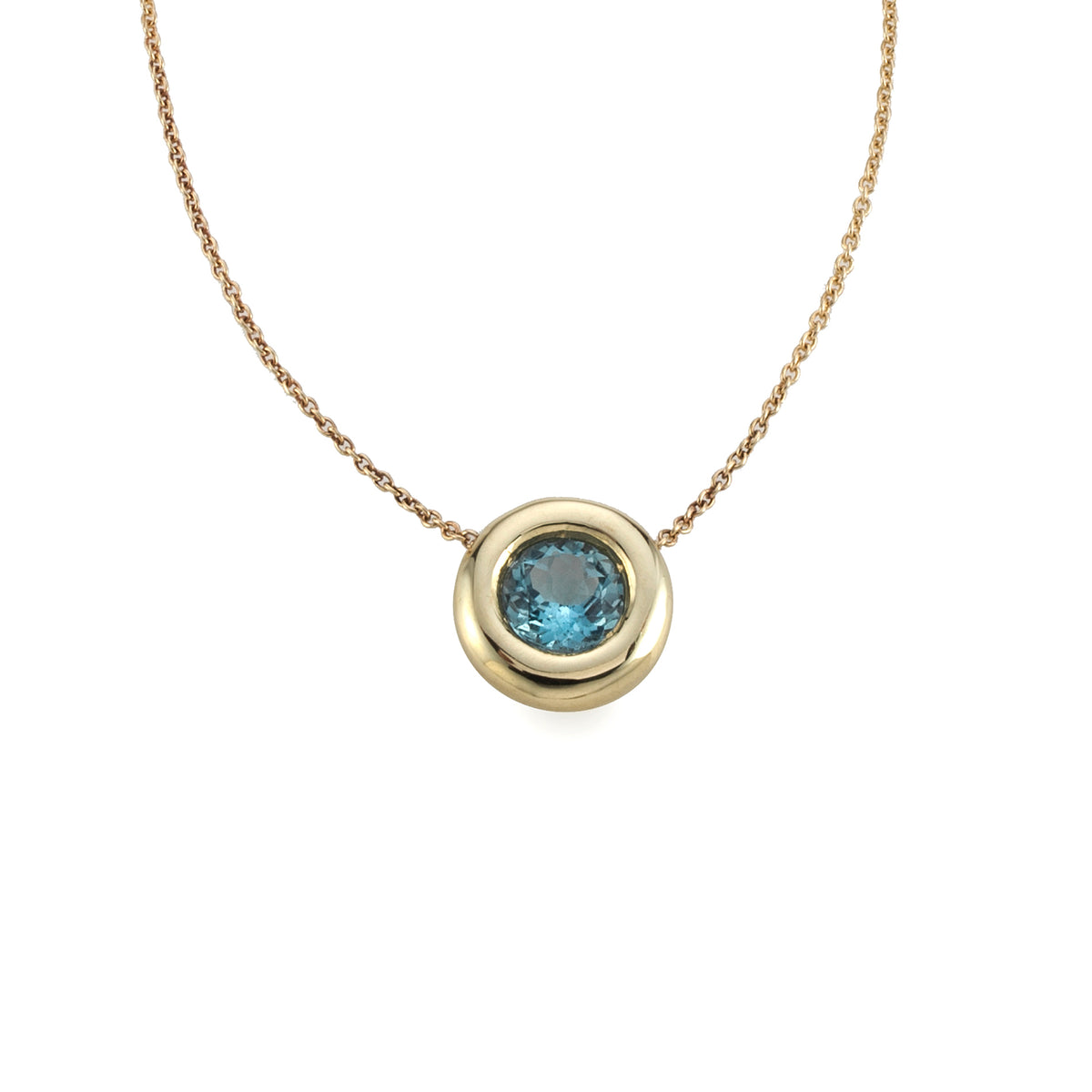 Big golden sky Bubble Necklace | Blue Topaz pendant | Yaarit and kristin | יערית וקריסטין תליון ...