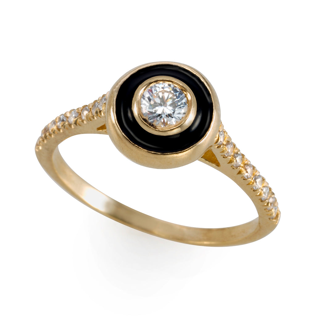 Mystic Bubble Ring | Yaarit and Kristin | Special solitaie rings | b&w | יערית וקריסטין – Ya'arit