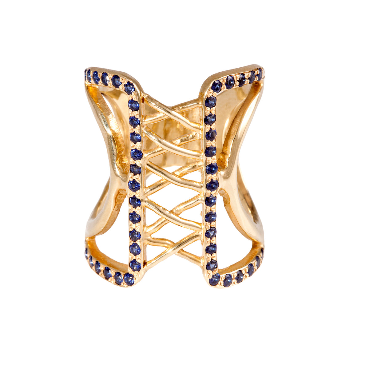 Sapphire Burlesque Ring | Yaarit and Kristin – Ya'arit